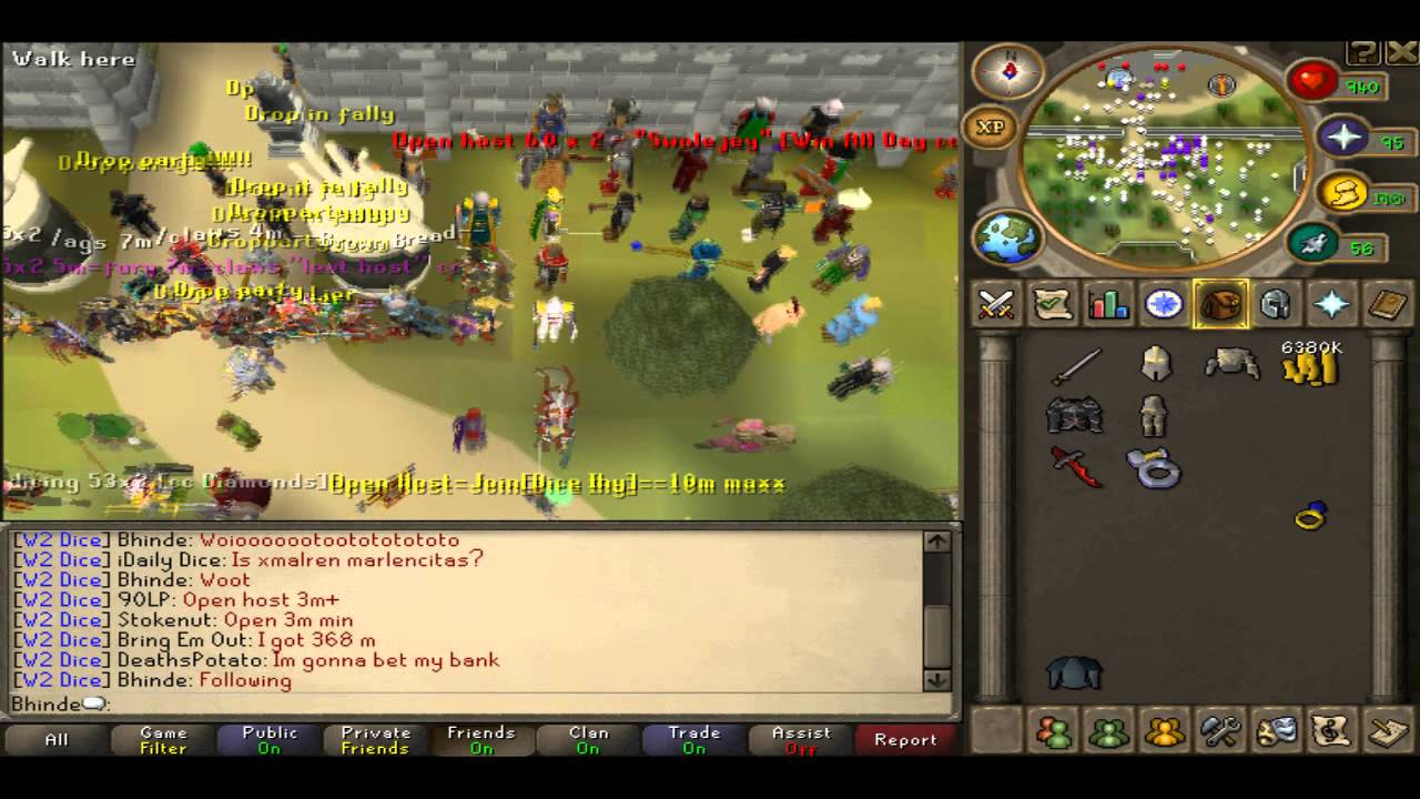 Runescape - Dice Game 200m win - Win All Day CC - YouTube