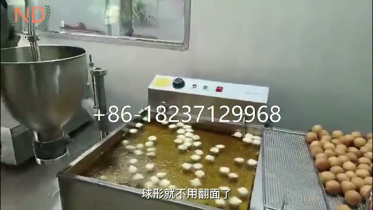 small Turkish lokma donut ball making machine ball shape pon de ring ...