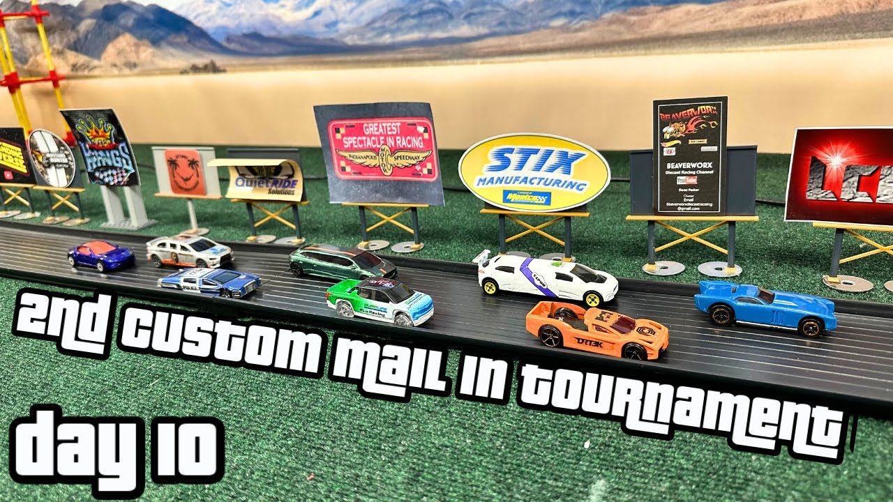 DIECAST CARS RACING | 2ND CUSTOM MAIL IN TOURNAMENT | DAY 10 - YouTube