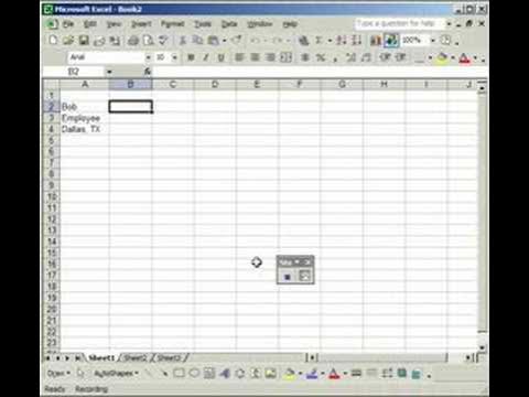 Record and use a Macro - Excel - YouTube
