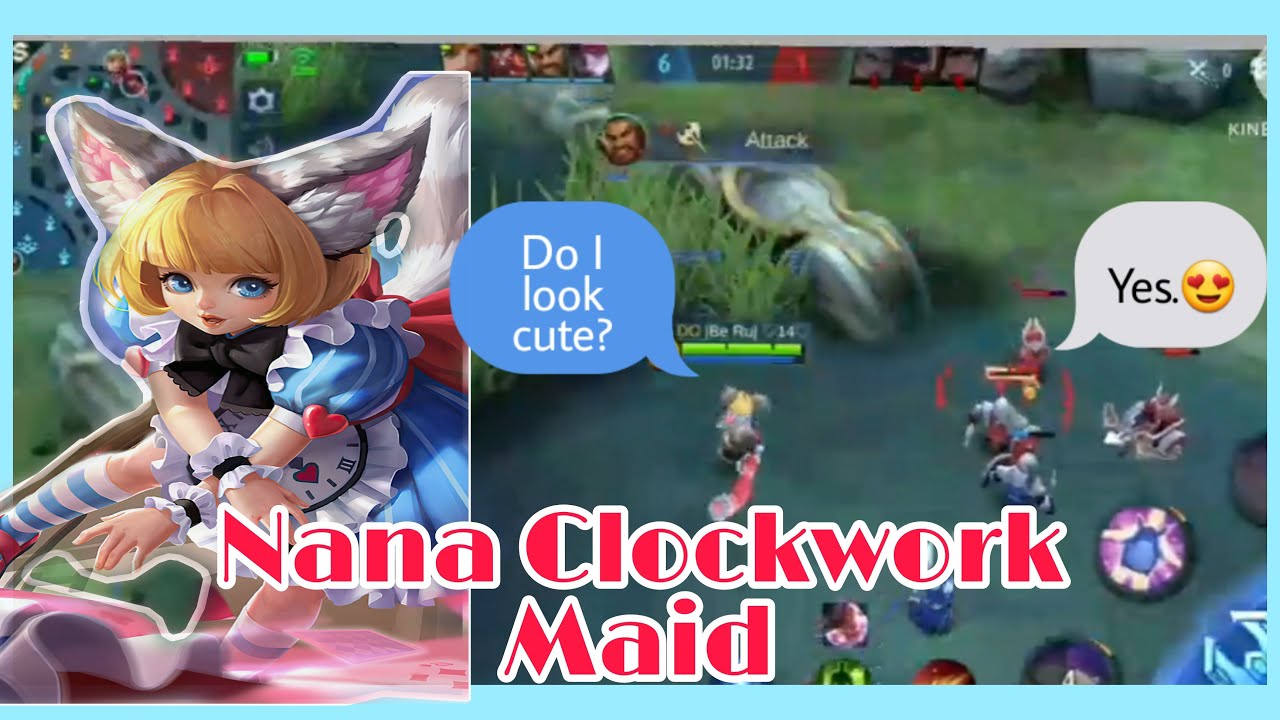 Nana Clockwork Maid Skin/ MLBB Rank Mode - YouTube