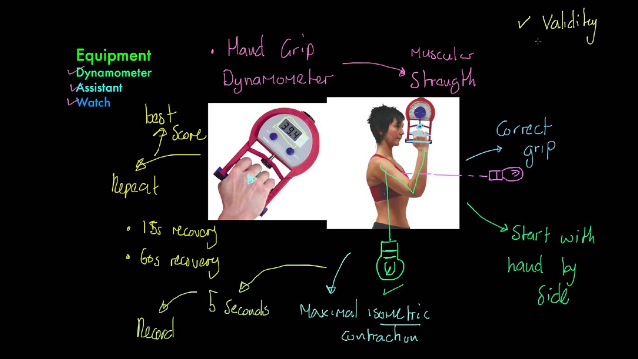 Strength test- Handgrip Dynamometer - YouTube