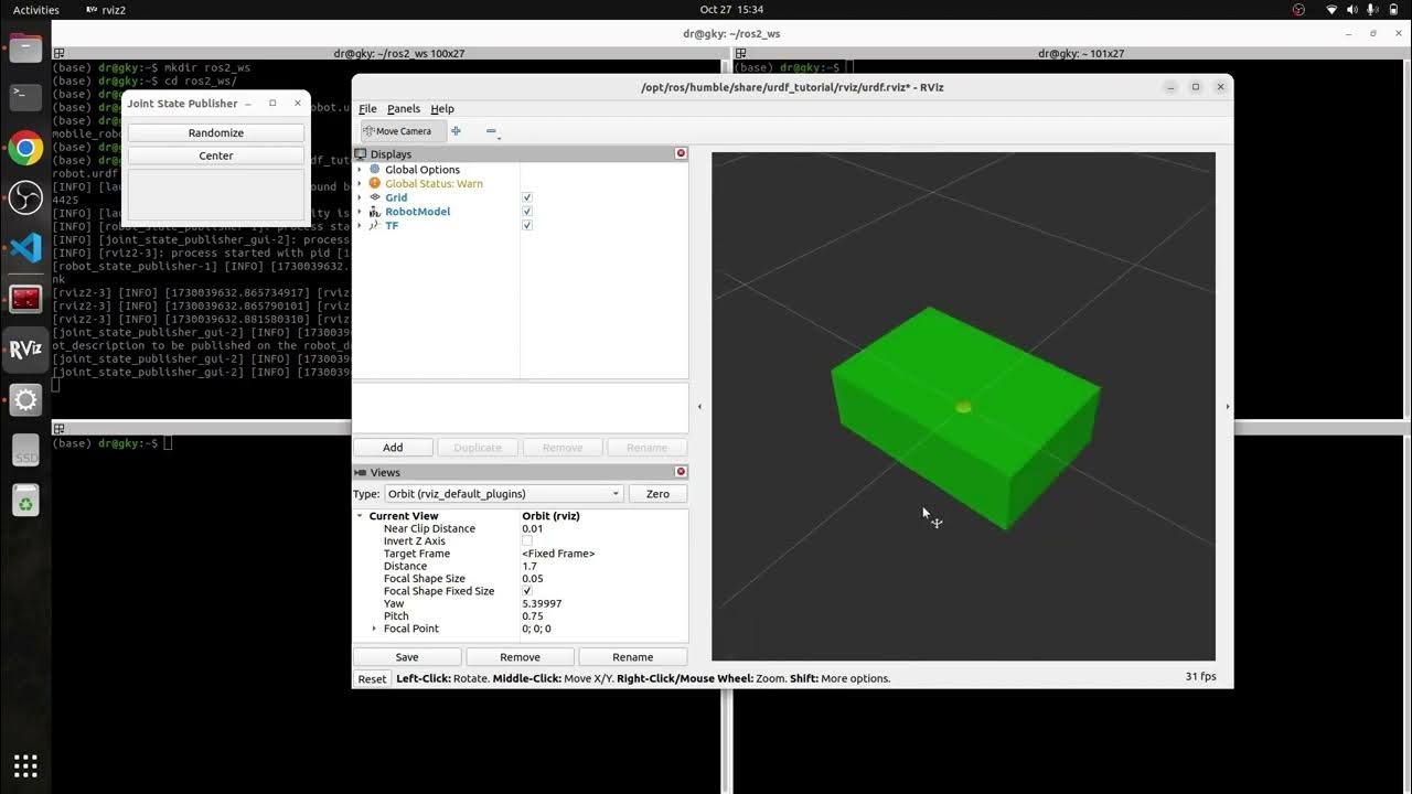 Build a Robot from Scratch: URDF to RViz Visualization & Gazebo World Setup Tutorial - YouTube