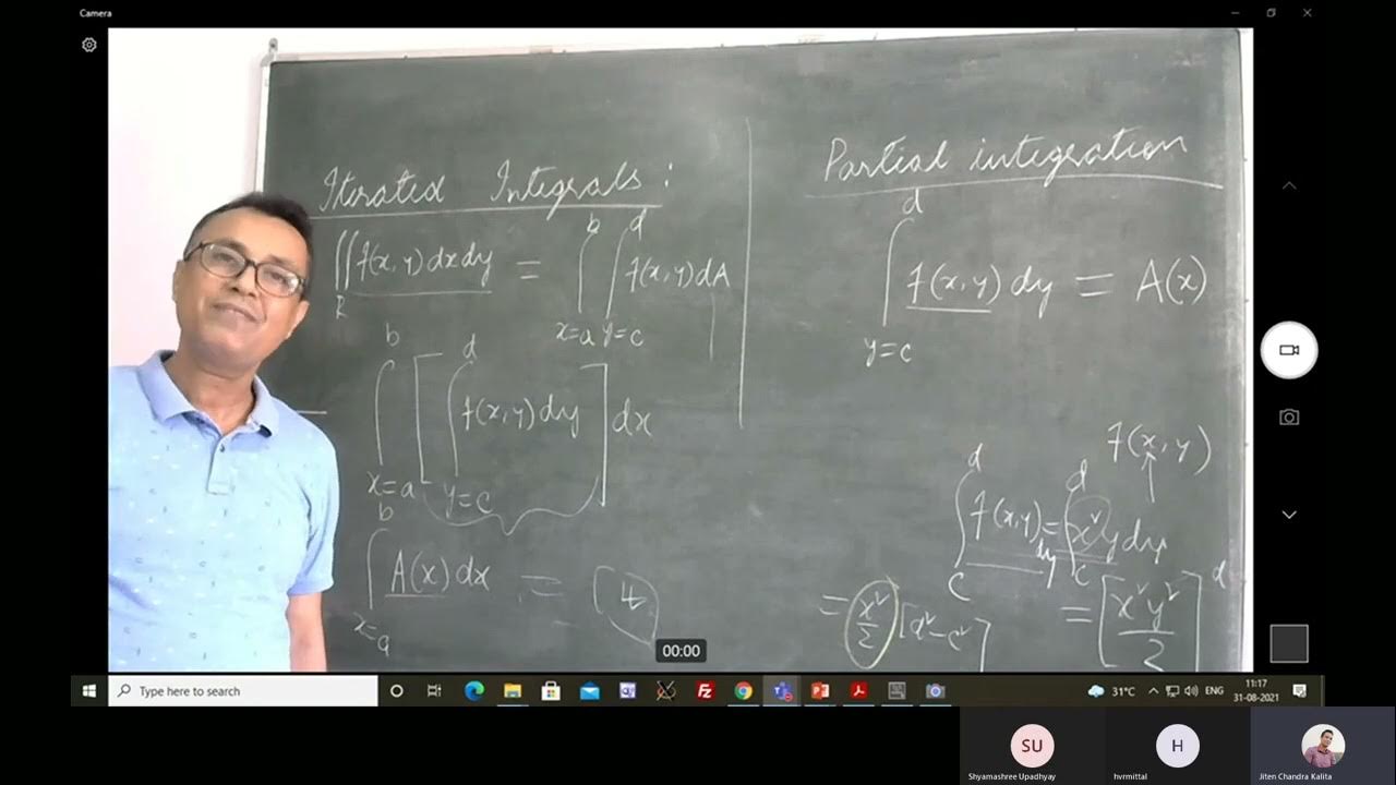 Lecture 17: Iterated integrals, Double integrals over general regions, Volume between surfaces ...
