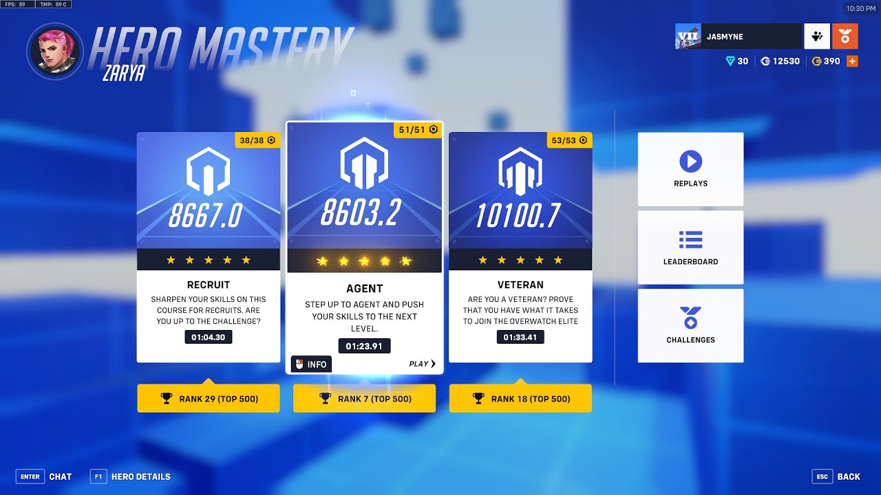 Zarya Top 7 (8603.2) - Hero Mastery (Agent) - YouTube