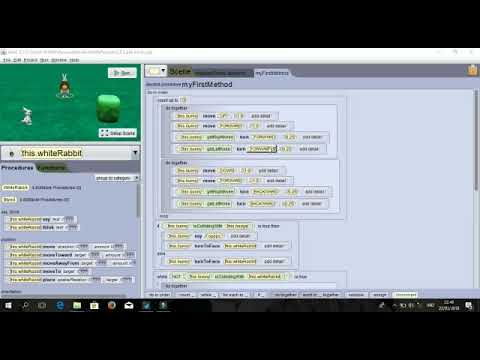 Alice 3 penggunaan IF, WHILE, LOOPING and EVENT KEY dari animation ...