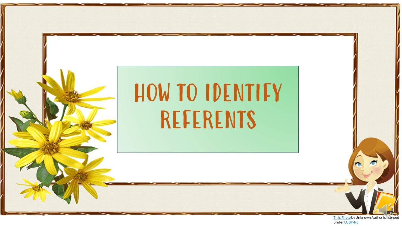HOW TO IDENTIFY REFERENTS - YouTube