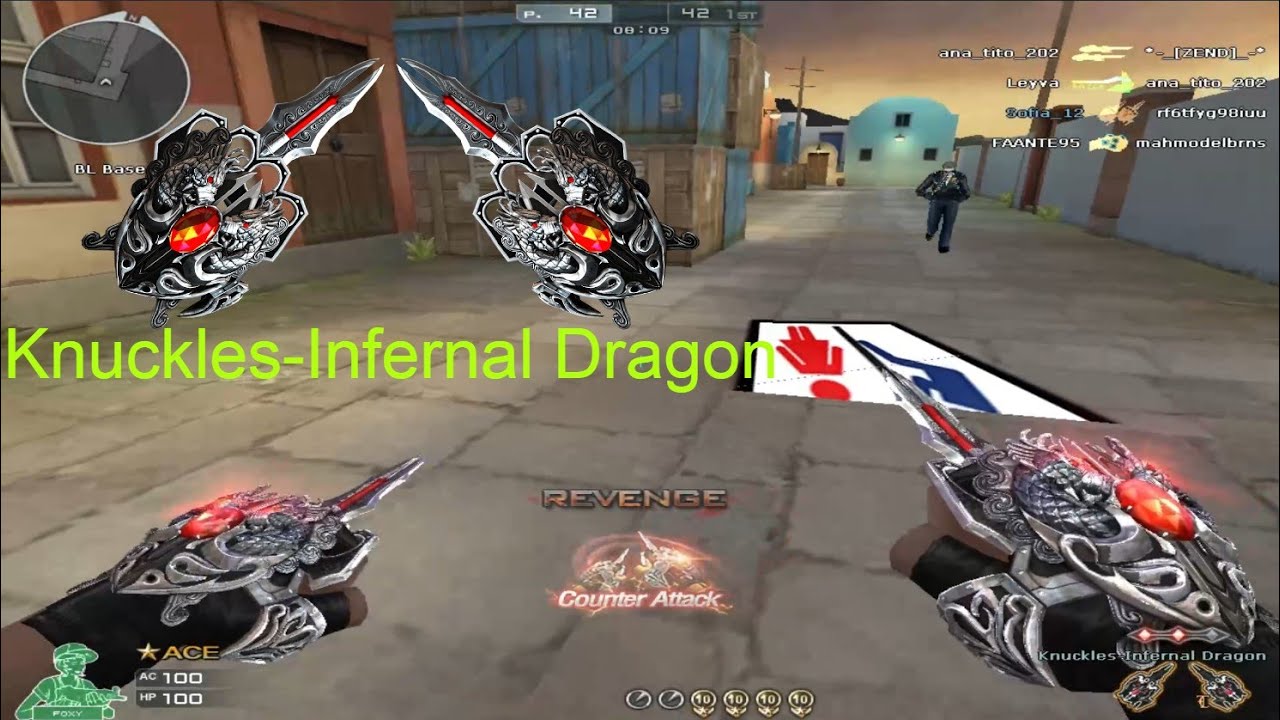 [CrossFire West] Bladed Knuckles-Infernal Dragon l F.F.A Only Knife ...