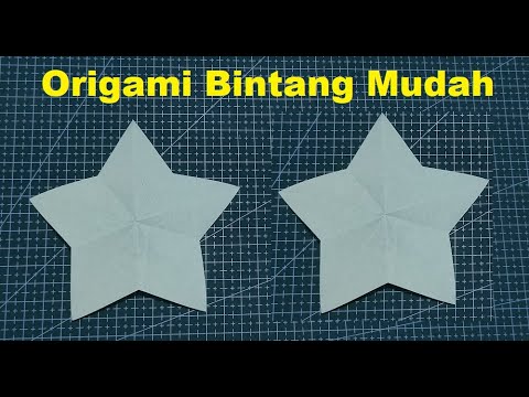 Membuat Origami Bintang Mudah | Membuat Bintang Dari Kertas Origami ...