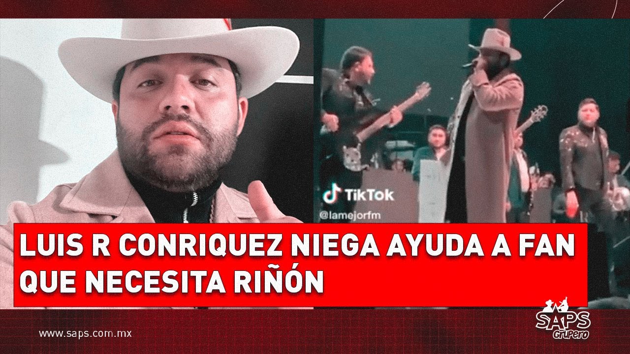 Luis R Conriquez hace caso omiso a fan que le pide ayuda - YouTube