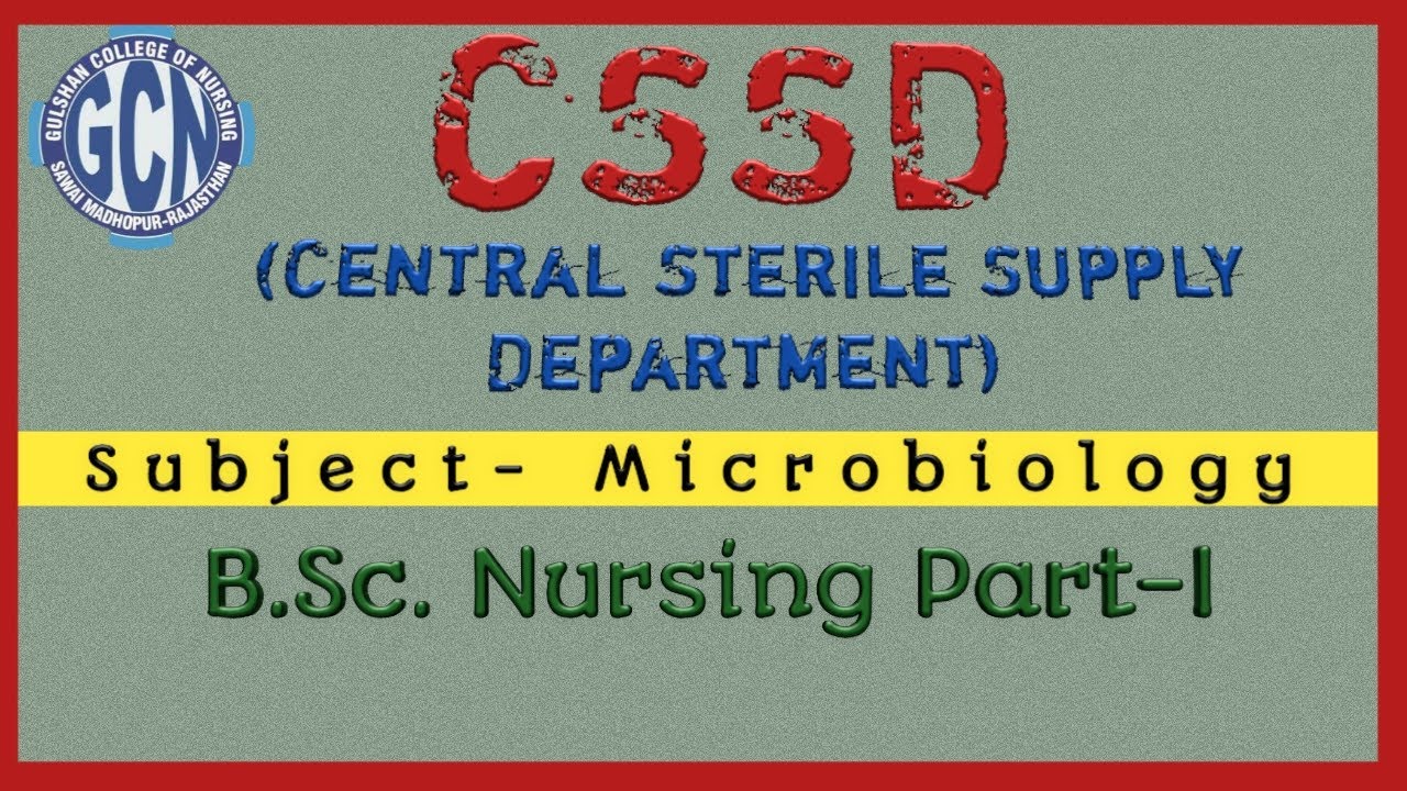 Topic - CSSD (Central Sterile Supply Department) - YouTube