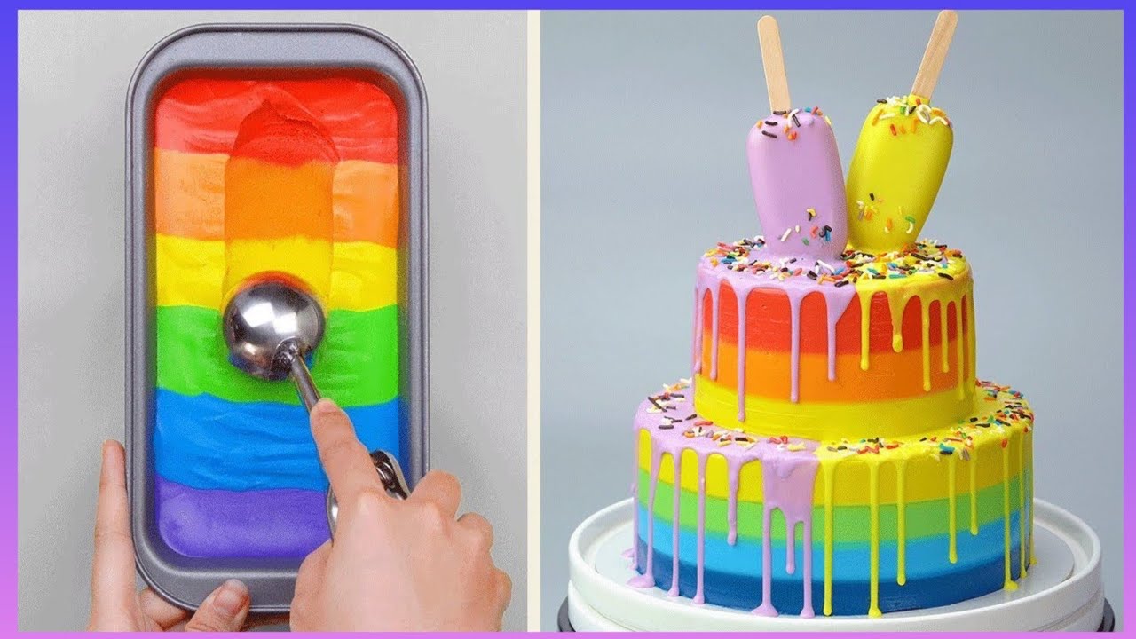 Quick & Easy Homemade Colorful Dessert Tutorials | So Tasty Chocolate ...