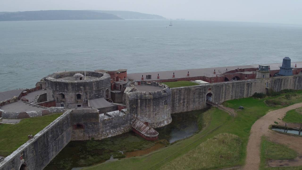 Hurst Castle: drone tour - YouTube