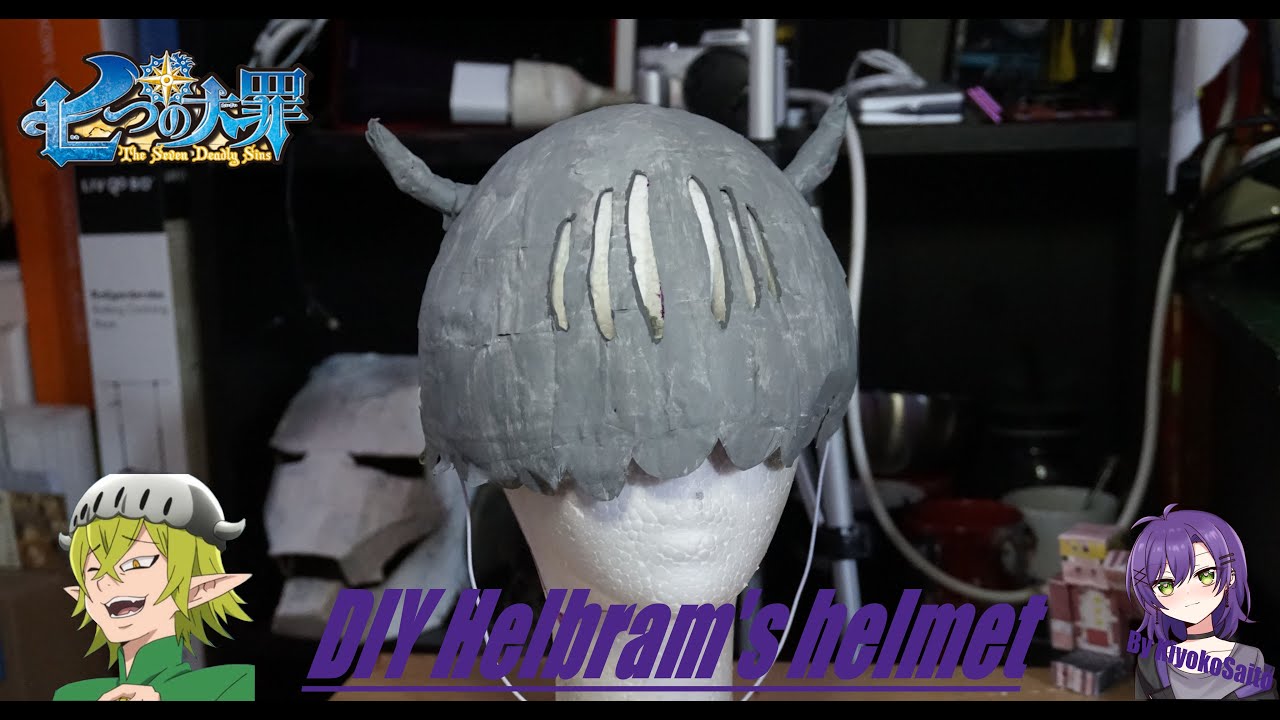 DIY Helbram's helmet - Nanatsu no Taizai (Seven Deadly Sins) - YouTube