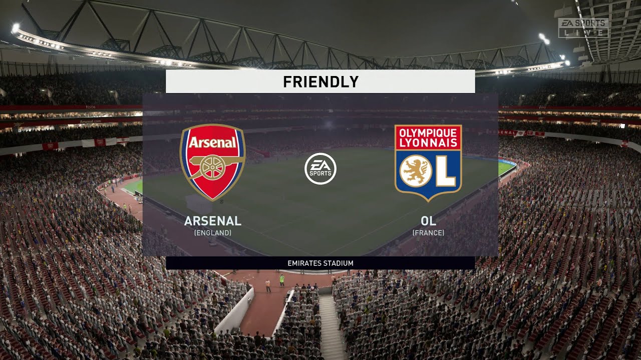 Arsenal FC VS Olympique Lyonnais [ Friendly ] Gameplay - YouTube