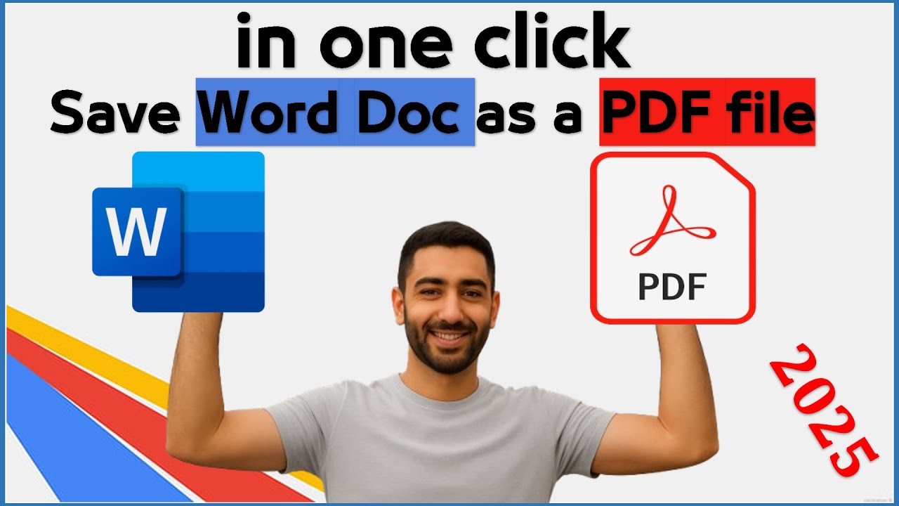 how to save a word document as a pdf file - YouTube
