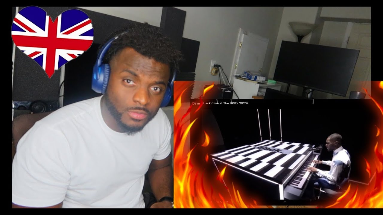 New To UK Music -Dave - Black (Live at The BRITs 2020) |REACTION ...