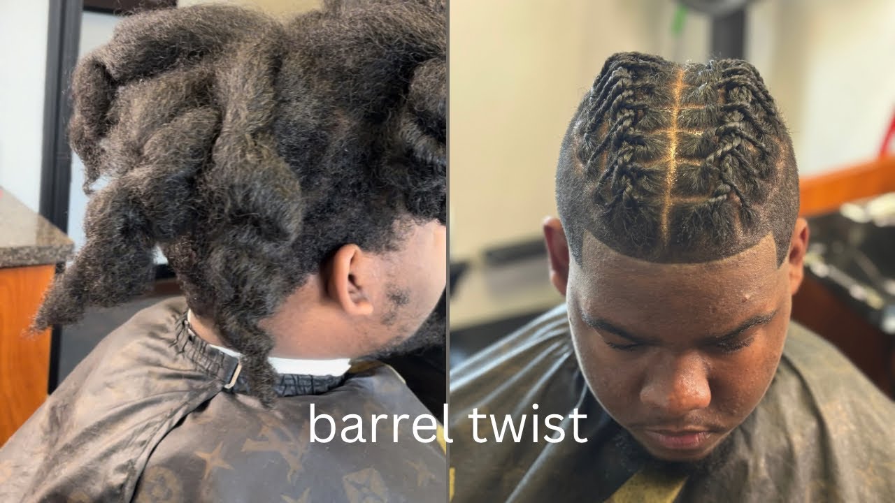 Starter Locs /barrel twist/ tutorial 🌴💈 - YouTube