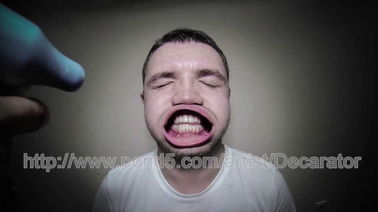 Slowmotion Man Face / Professional stock video footage - YouTube