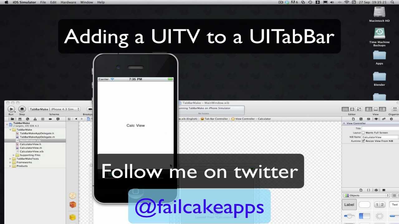 UITabBars-Adding names, icons & views to tabs - YouTube