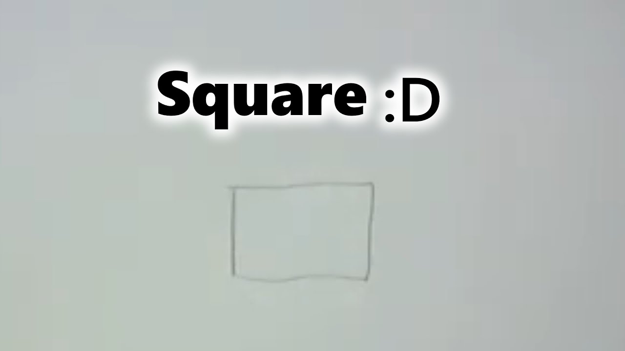 How to Draw a Square :D (School Project) - YouTube