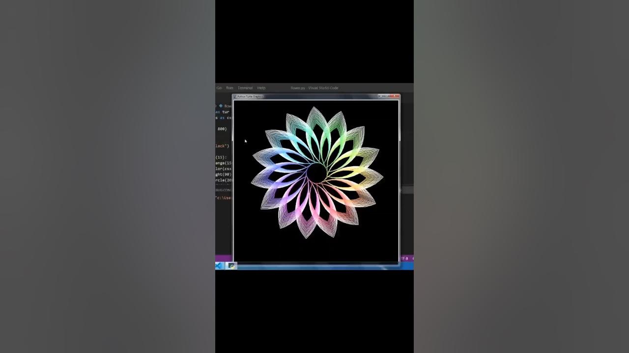 Python Graphics Design Using Turtle 🐢 Coding Viral Design Python Ytshorts Pythonshorts