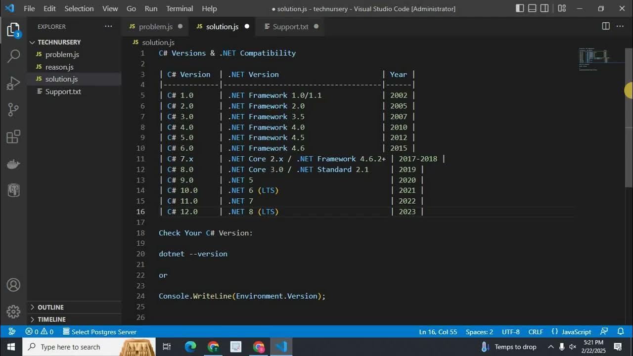 C# Version Numbers & .NET Compatibility (Quick Guide) - YouTube