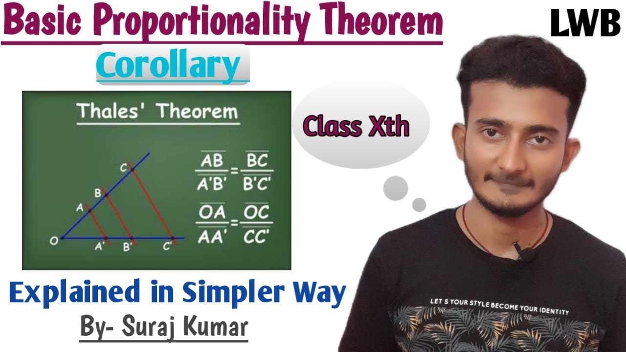 Corollary of Thales' Theorem || Triangles || Class 10th || Geometry ...
