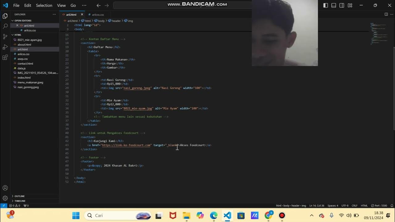 Tugas Demo Modul 1 Web Programming Khasan Al Bakri Assiddiqi Ardi 2302310149 - YouTube