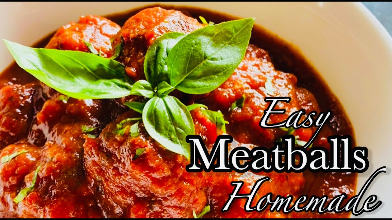 Quick And Easy Meatballs Recipe Youtube