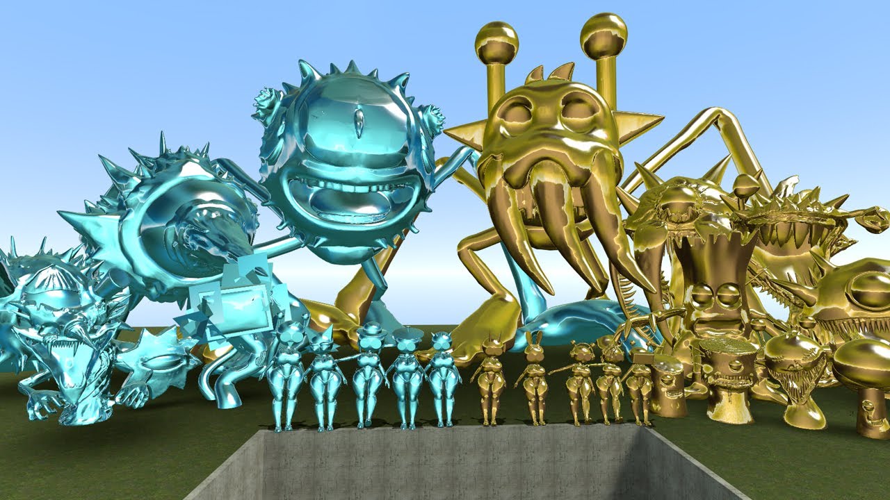 💥BIG HOLE ALL GOLD SIMON TAPES SPRUNKI AND ALL DIAMOND SUN TAPES ...