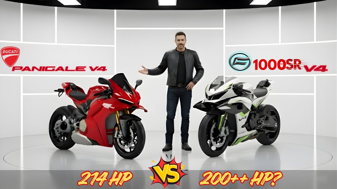 2026 CFMOTO 1000SR V4 -VS- DUCATI PANIGALE V4!! | Head-to-Head ...