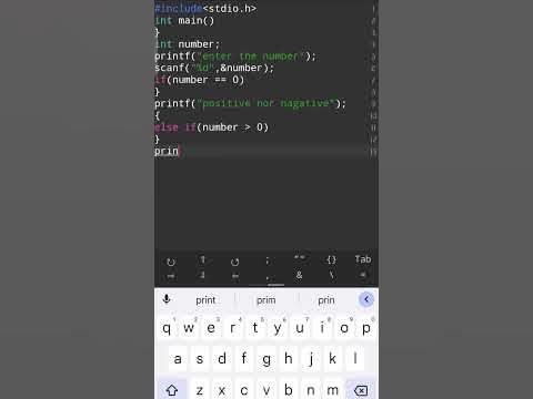 input from user a number print positive nor nagative number || c ...