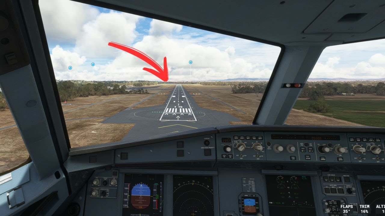 Qantas Pilot Cockpit View in MS Flight Sim! 🤩🇦🇺 Landing at Rockhampton ...