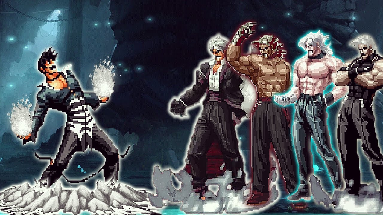 [KOF Mugen] Boss Orochi Iori AR vs Rugal Bernstein Team - YouTube