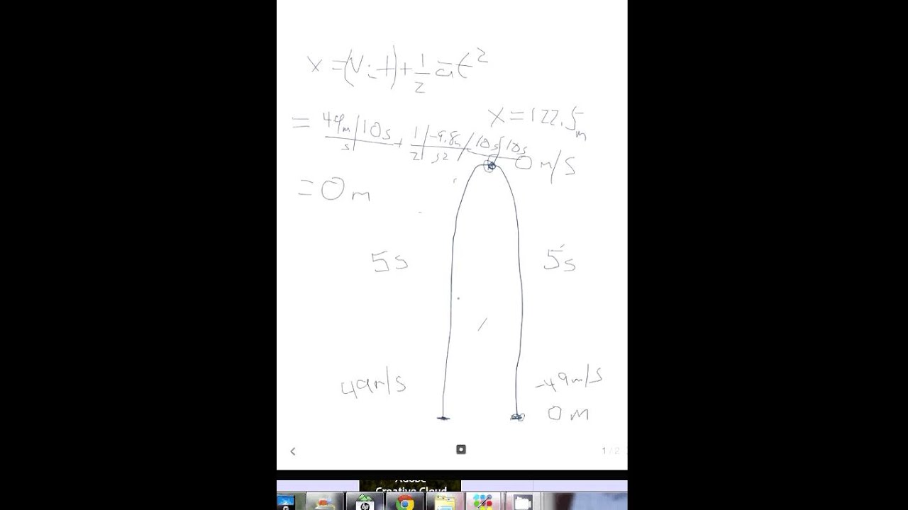 Physics Object Thrown Upwards - YouTube