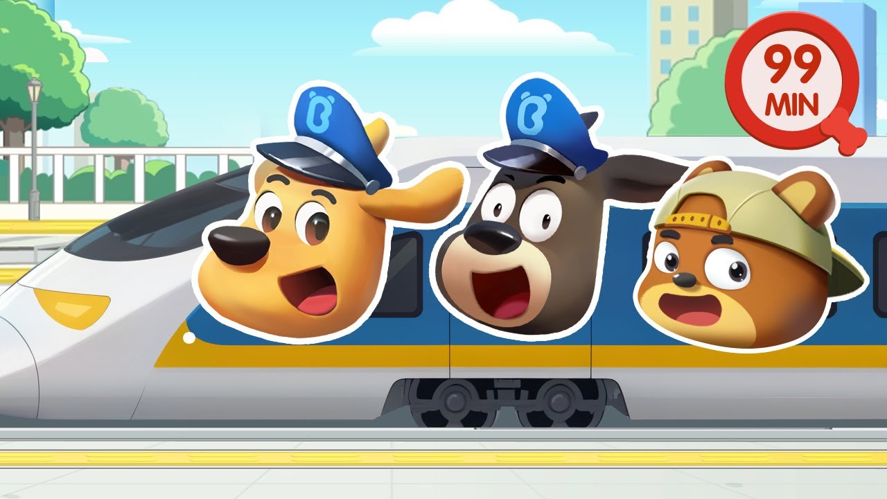 The Train Ride | Educational Videos for Kids | Safety Cartoon | Sheriff ...