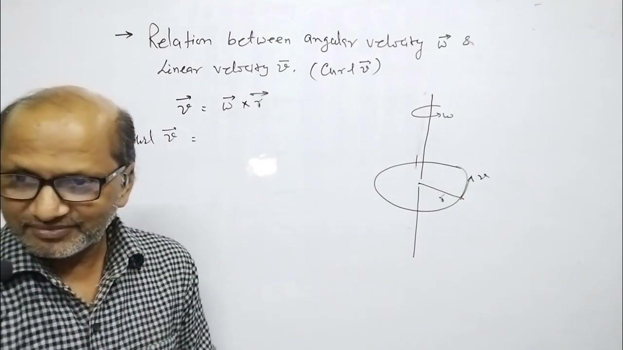 B.SC.;Sem-1; Physics (L-12),Relation between Angular & Linear Velocity.( Curl of V). BY--A ...