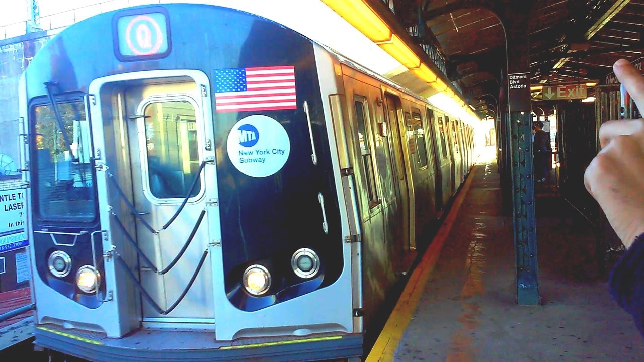 [MTA]: (Q) Train Terminal Action @ Astoria / Ditmars Boulevard - YouTube