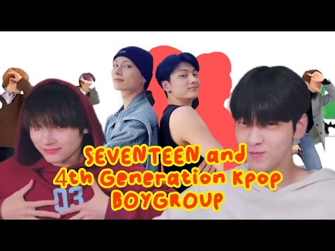 4th gen kpop boy groups vibing to seventeen - YouTube