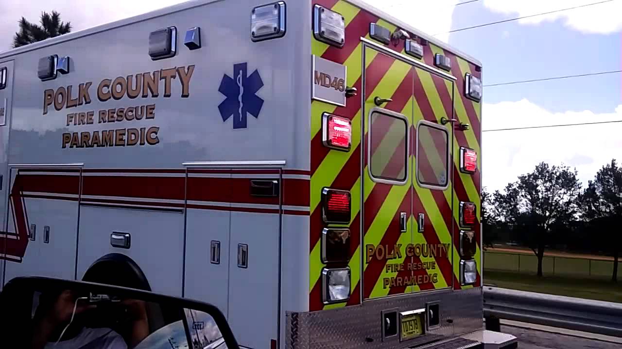 Polk County Fire Rescue Paramedic Passing By In Polk County, Florida ...