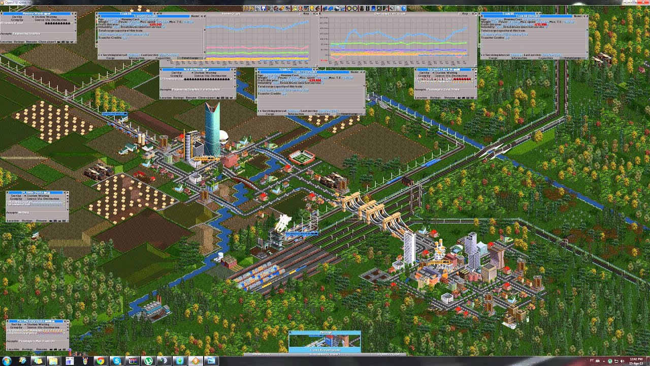 OpenTTD Multiplayer Timelapse - YouTube