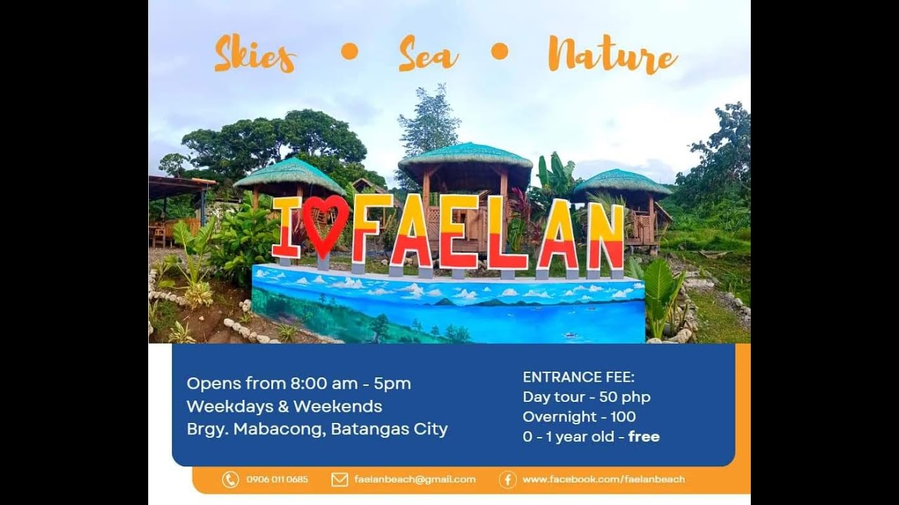 FAELAN BEACH RESORT MABACONG BATANGAS CITY - YouTube