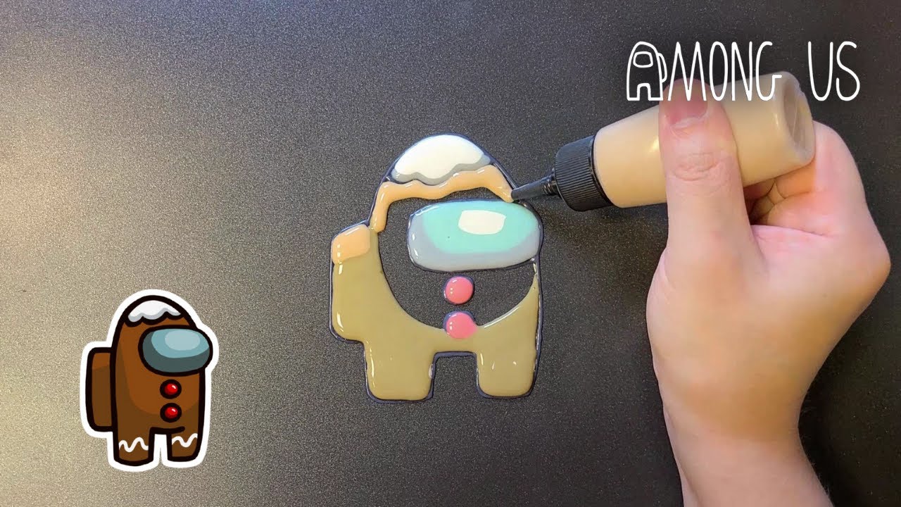Among us Pancake Art - Christmas Gingerbread Skin 인싸 게임 어몽어스 팬케이크 아트 ...