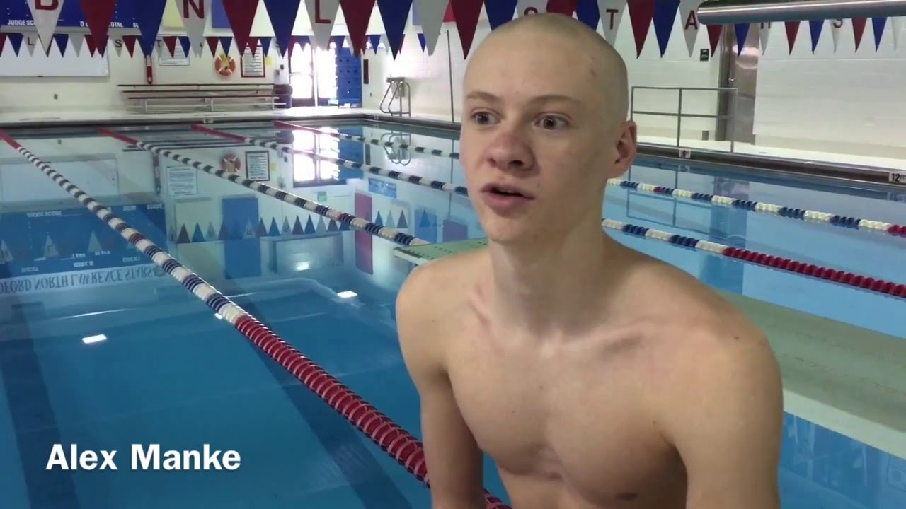 Alex Manke in state swim finals - YouTube