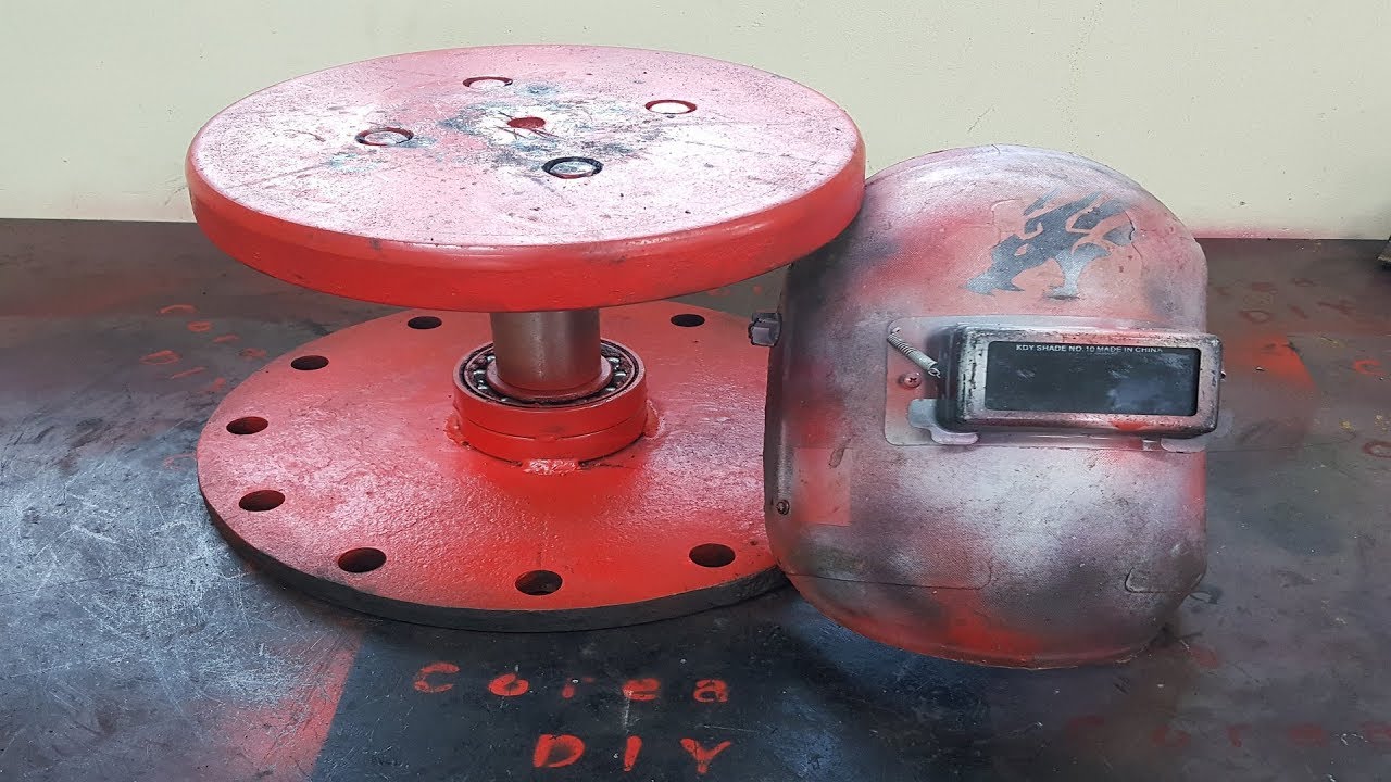 Make a Weld Turn Table (용접 턴 테이블 제작) : DIY Homemade Weld turn Table ...