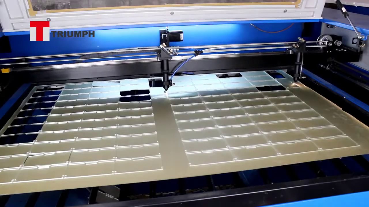 1/8" thick acrylic laser cutting machine-double laser head-triumph ...