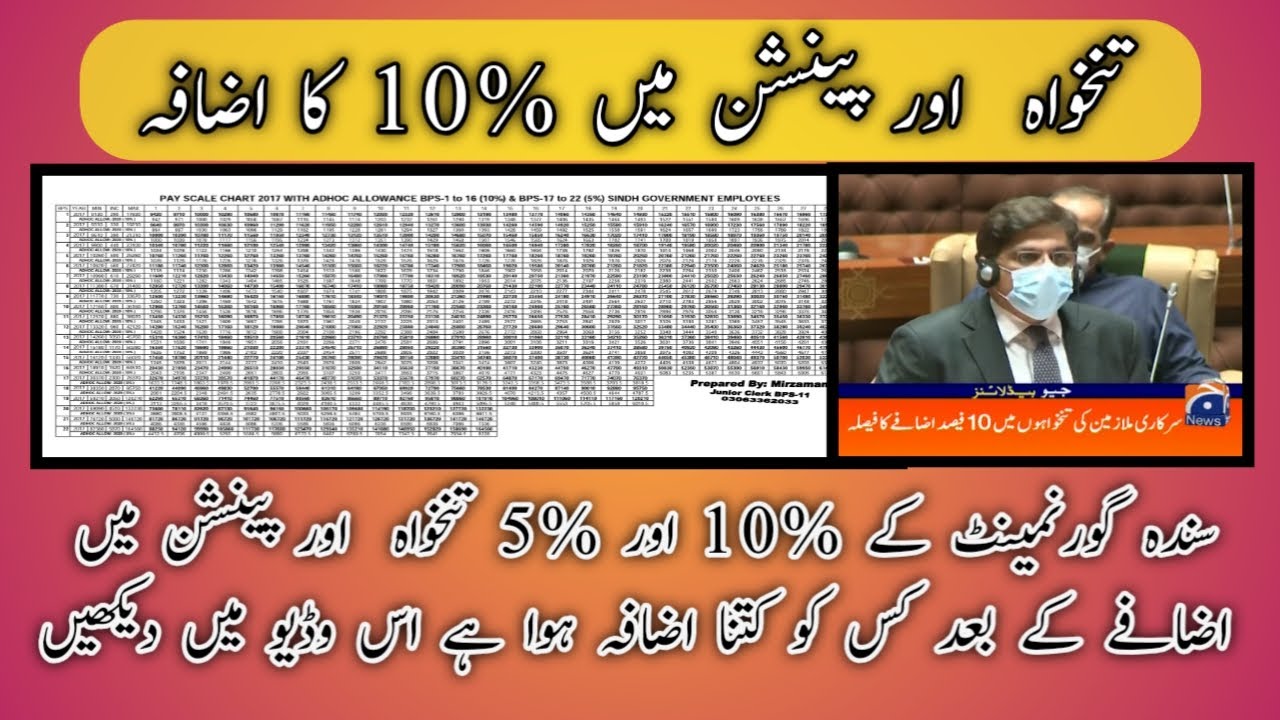 Increase Salary And Pension For Sindh Govt Employees Bps1to16 10 Bps increase-salary-and-pension-for-sindh-govt-employees-bps1to16-10-bps