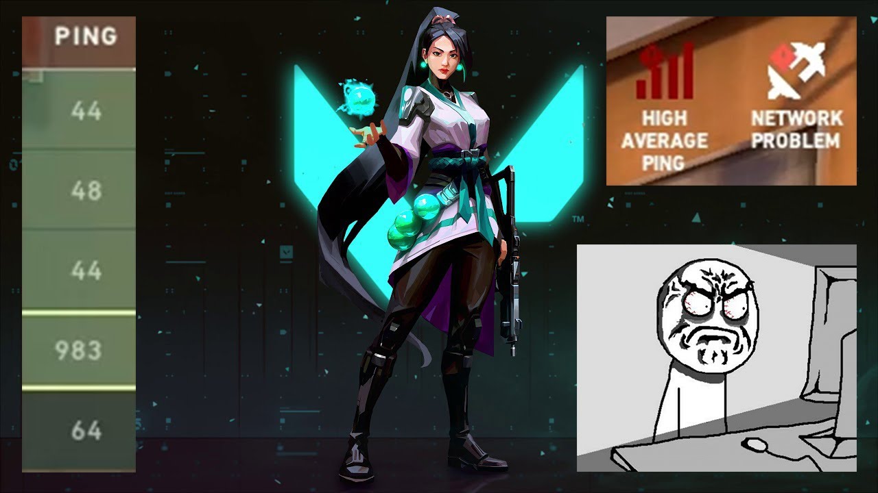 Valorant - Playing Sage with 1k ping - YouTube