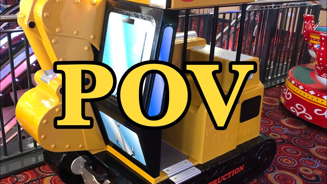 Jolly Roger I-Construction Digger Kiddie Ride (POV) - YouTube
